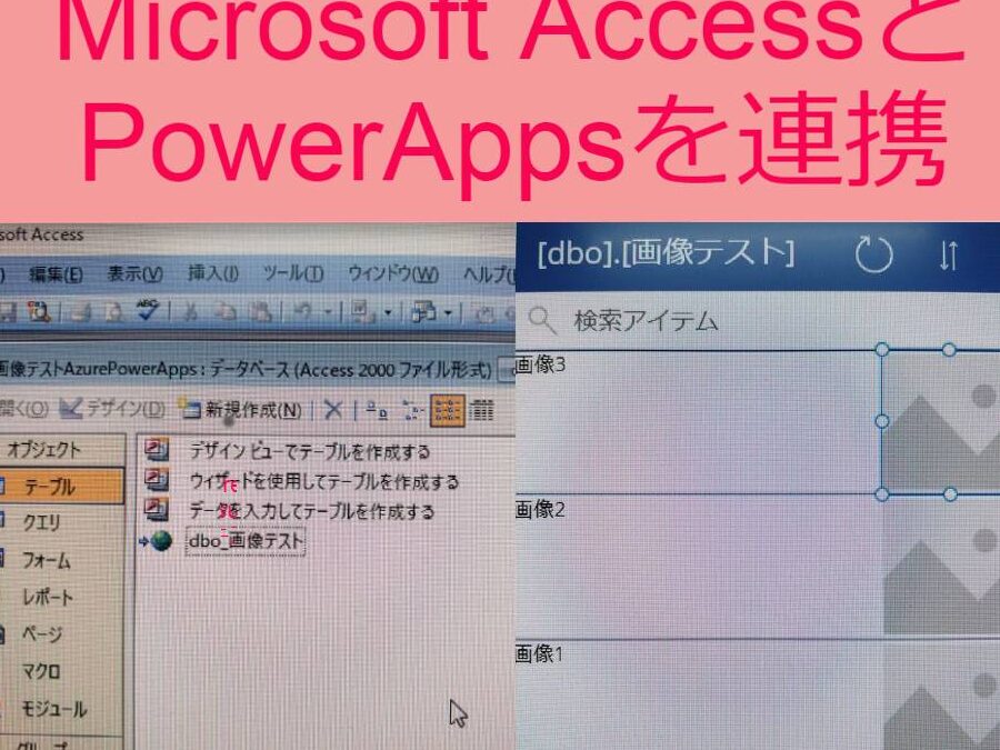 PowerApps と Access の連携で業務アプリを簡単作成